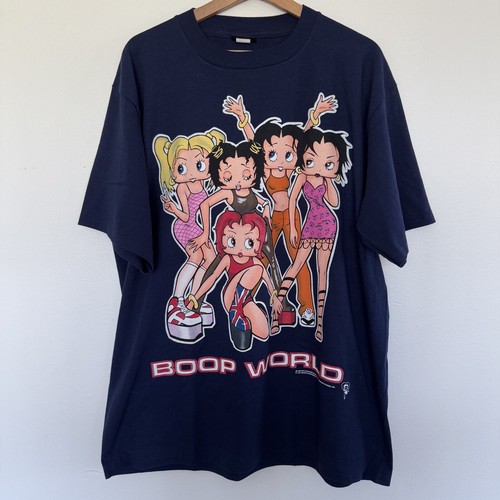 Vintage 90s Betty Boop World Shirt Mens XL Spice Girls Music Single ...