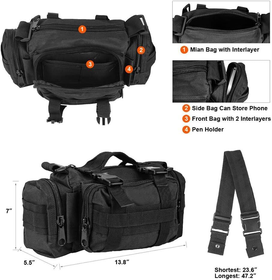 Small Duffle Bag Men Military Gym Bag Tactical Workout Bag Travel Carry ...