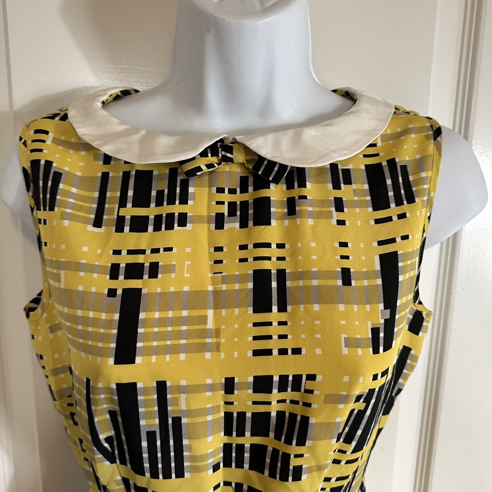 Dot & Bea by Modcloth 50s Rockabilly-Inspired Dress (XS) yellow ,white ...