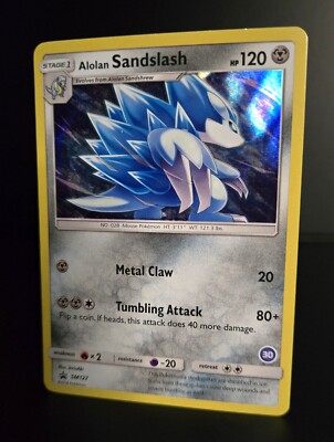 Pokémon TCG - ALOLAN SANDSLASH SM127 HOLO PROMO - SUN & MOON TRAINER ...