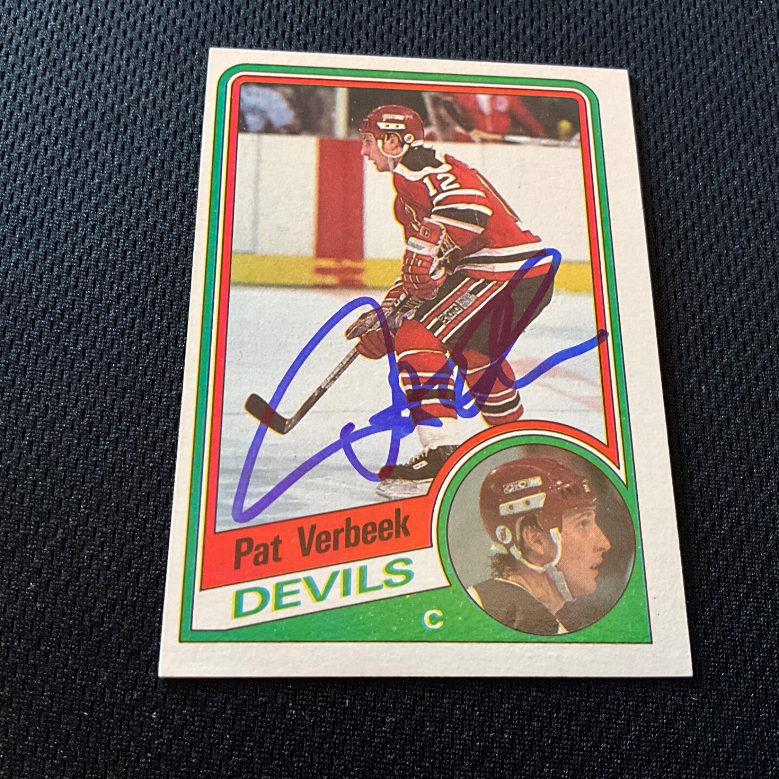 Autographed 1984-85 Topps PAT VERBEEK rookie. #B-1 | eBay