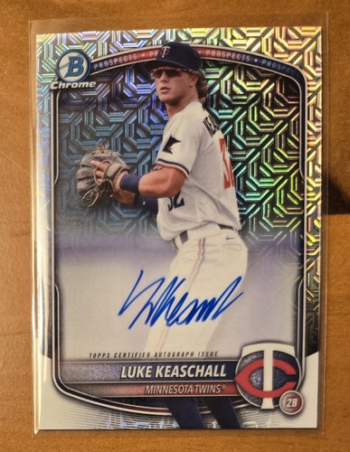 2025 Bowman #BMA-LK Mega Box Luke Keaschall Autograph Mojo Refractor ...