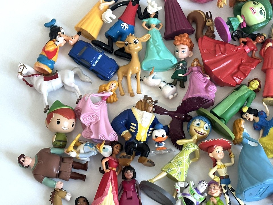 Disney PVC Figures Cake Toppers Huge Lot Princesses Toy Store Pixar | eBay