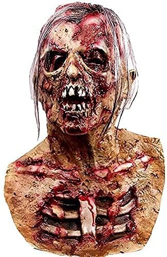 Scary Zombie Head Mask Vampire Mask for Adult Creepy Costume Horror ...