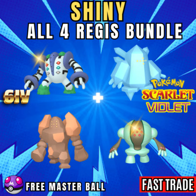 Pokemon Scarlet & Violet - SHINY Regice + Registeel + Regirock ...