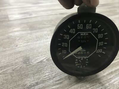 Vintage Jaeger Speedometer With Clock | eBay