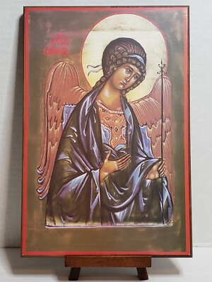 Icon “Gabriel the Archangel” Appliqué Wood Printery House Conception ...