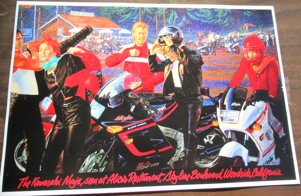 Kawasaki Ninja Alice's Restaurant Triumph BSA Norton BMW Motorcycle ...