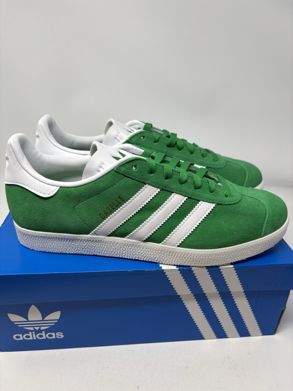 Adidas Originals Gazelle Suede Sneakers Green/White IG2092 Mens Size 10 ...