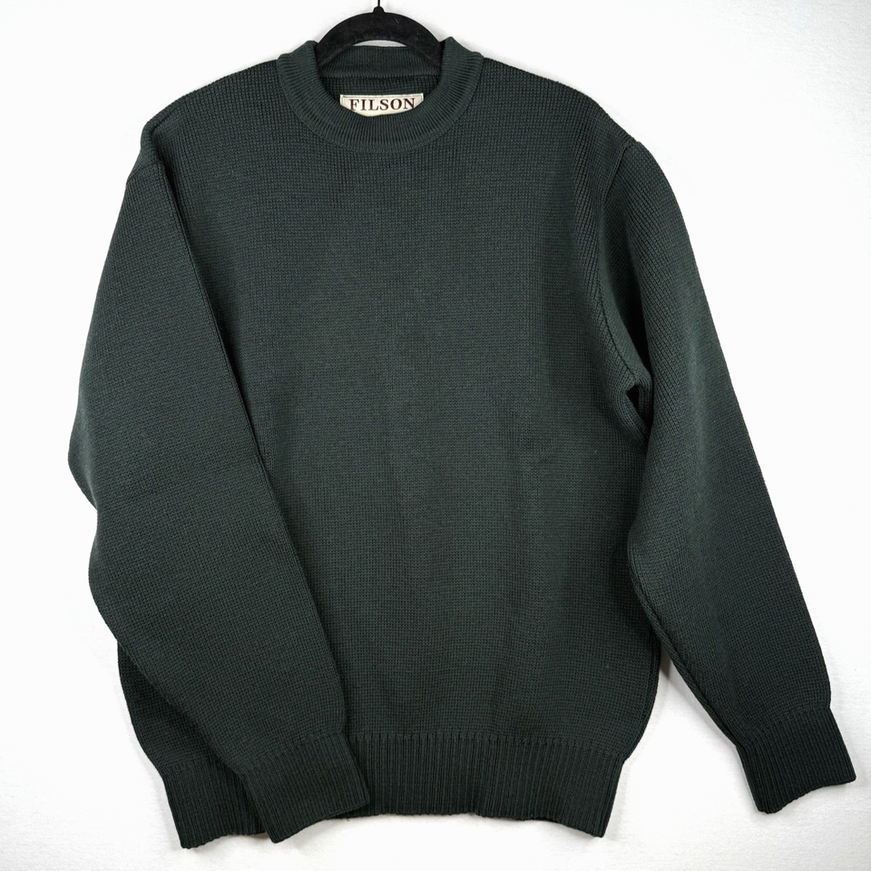 Filson Crewneck Guide Sweater 100% Merino Wool Men's Size L Made USA ...