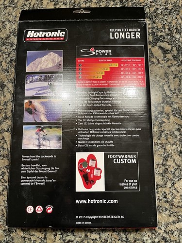 HOTRONIC S4 Power Plus Foot Warmer Ski Boot Heater 2pc Battery Pack | eBay