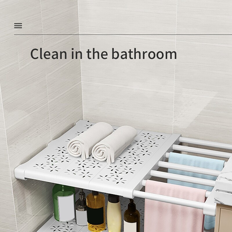 Telescopic Shelf Shelves Home Storage Organization Racks Q3P91317 | eBay