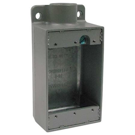 Killark Fs-2 Weatherproof Electrical Box, 18 Cu In, Fs Box Type, 1 Gang ...