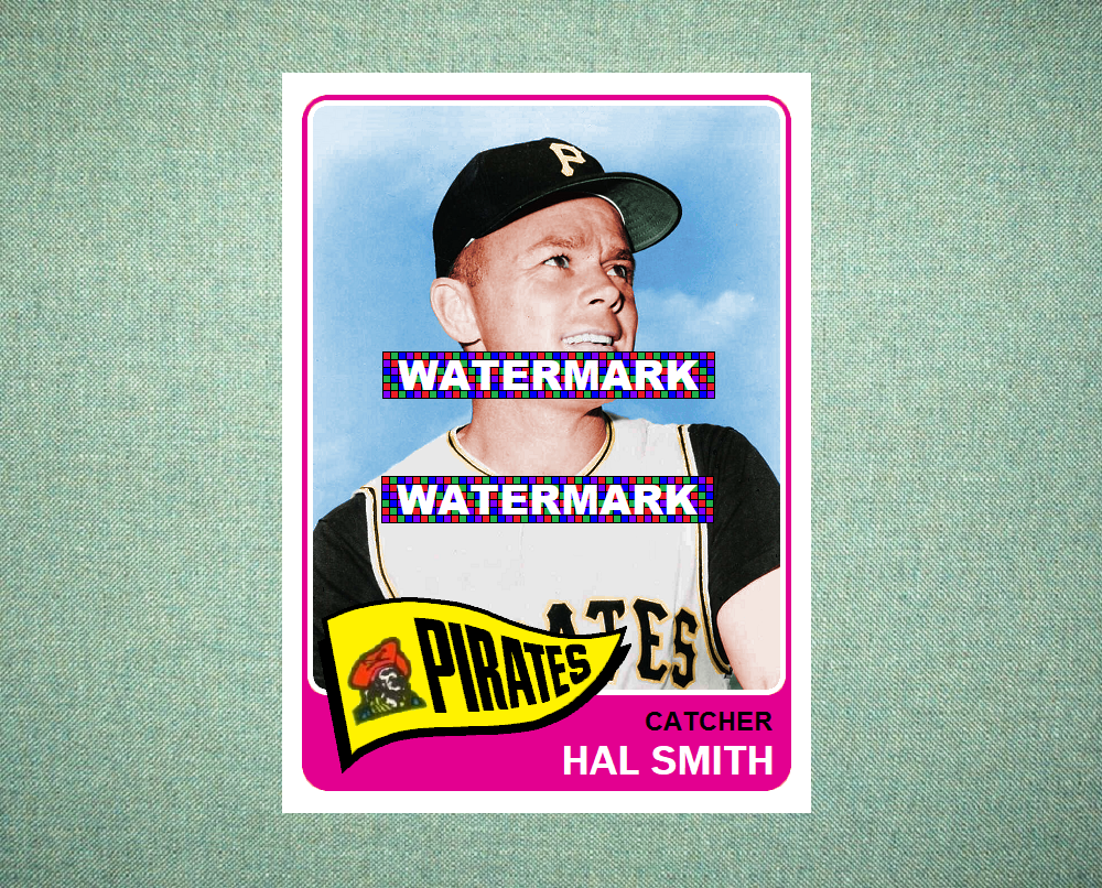 Hal Smith Pittsburgh Pirates 1965 Style Custom Baseball Art Card | eBay