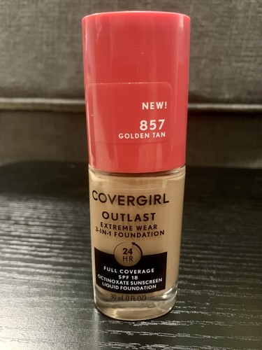 COVERGIRL Foundation, Outlast Extreme Wear 3-in-1 Full Coverage, EXP 22 ...