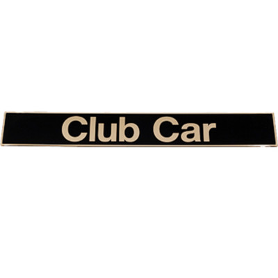 Club Car Precedent Golf Cart Black & Gold Name Plate Factory ...