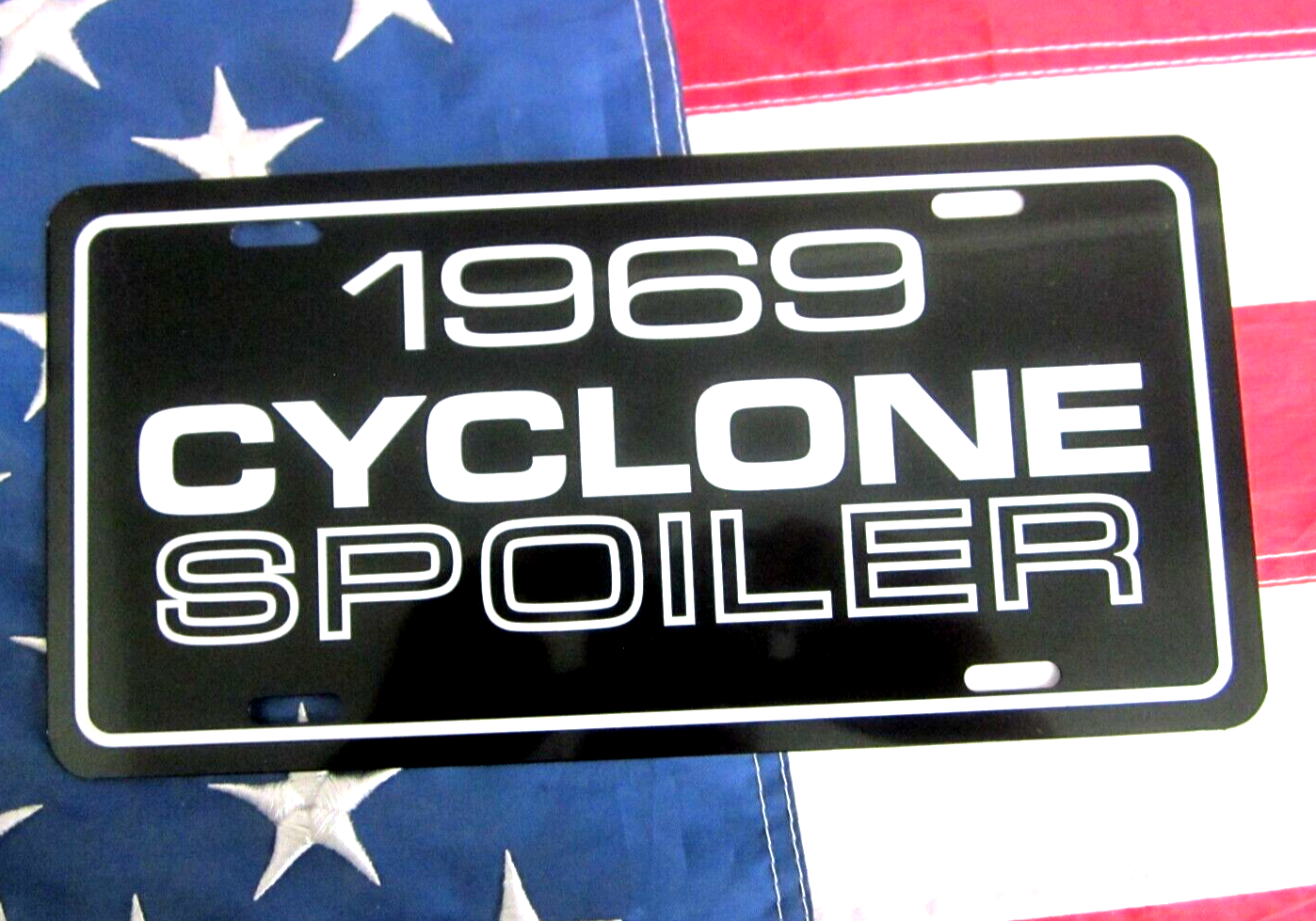 1969 Mercury Cyclone Spoiler license plate tag 69 428 super cobra jet ...