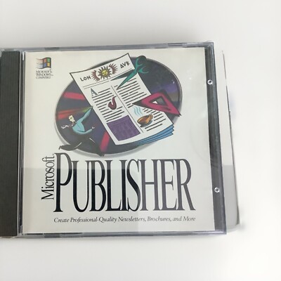 Microsoft Publisher Windows Compatible 2.0 Software PC Disc 1993 ...
