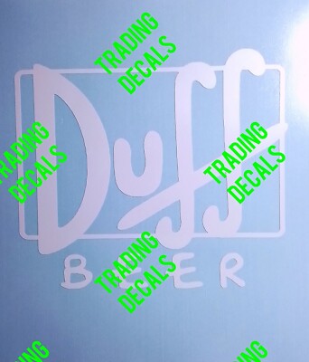 Duff Beer Logo Die Cut Vinyl Sticker High Quality Outdoor Sticker Car ...