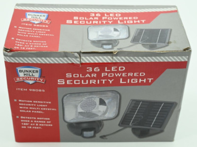Bunker Hill 36 LED Solar Powered Security Light Motion Activated 98085 ...