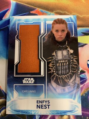 Topps Star Wars Battle Plans Sourced Fabric Relic Enfys Nest /135 Solo ...