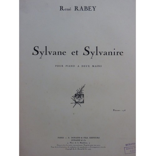 Rabey René Sylvane and Sylvanire Piano 1927 | eBay