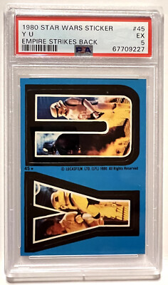 1980 Star Wars Empire Strikes Back Sticker #45 Y U Vader/HSolo PSA 5 EX ...