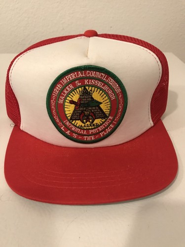 Shriner Mason Vintage snapback baseball hat cap Imperial Potentate L.A ...