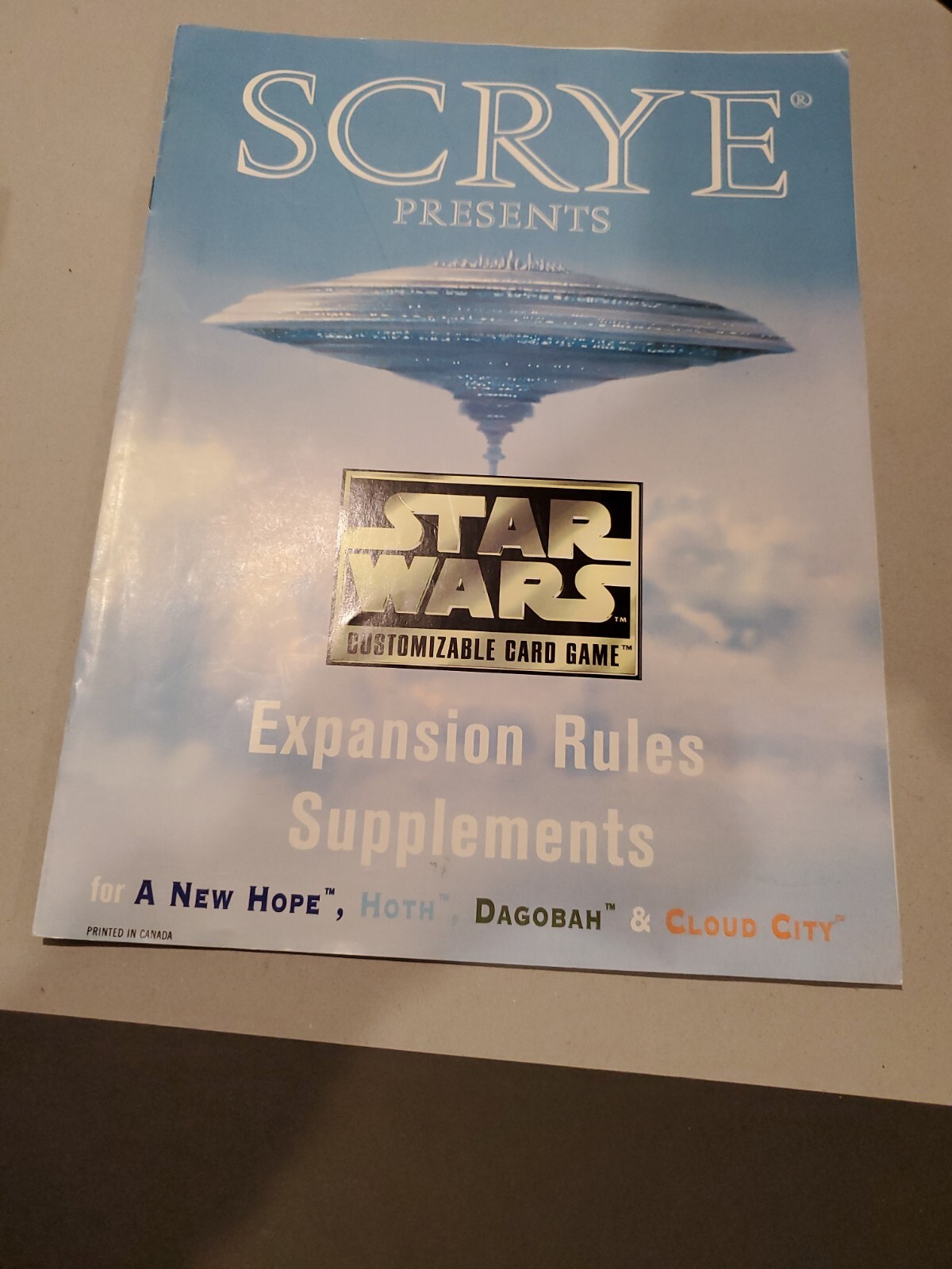 STAR WARS EXPANSION RULES SUPPLEMENT 1997 RARE | eBay