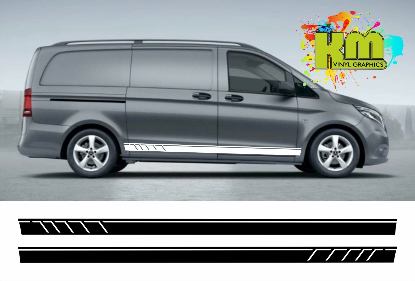 MERCEDES VITO Edition 1 style Side Stripes - Vinyl Sticker Graphics ...