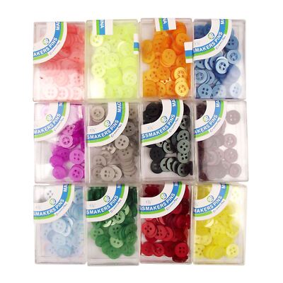 600x Assorted Mix Colour Buttons Craft Accessories Embellishment | eBay UK