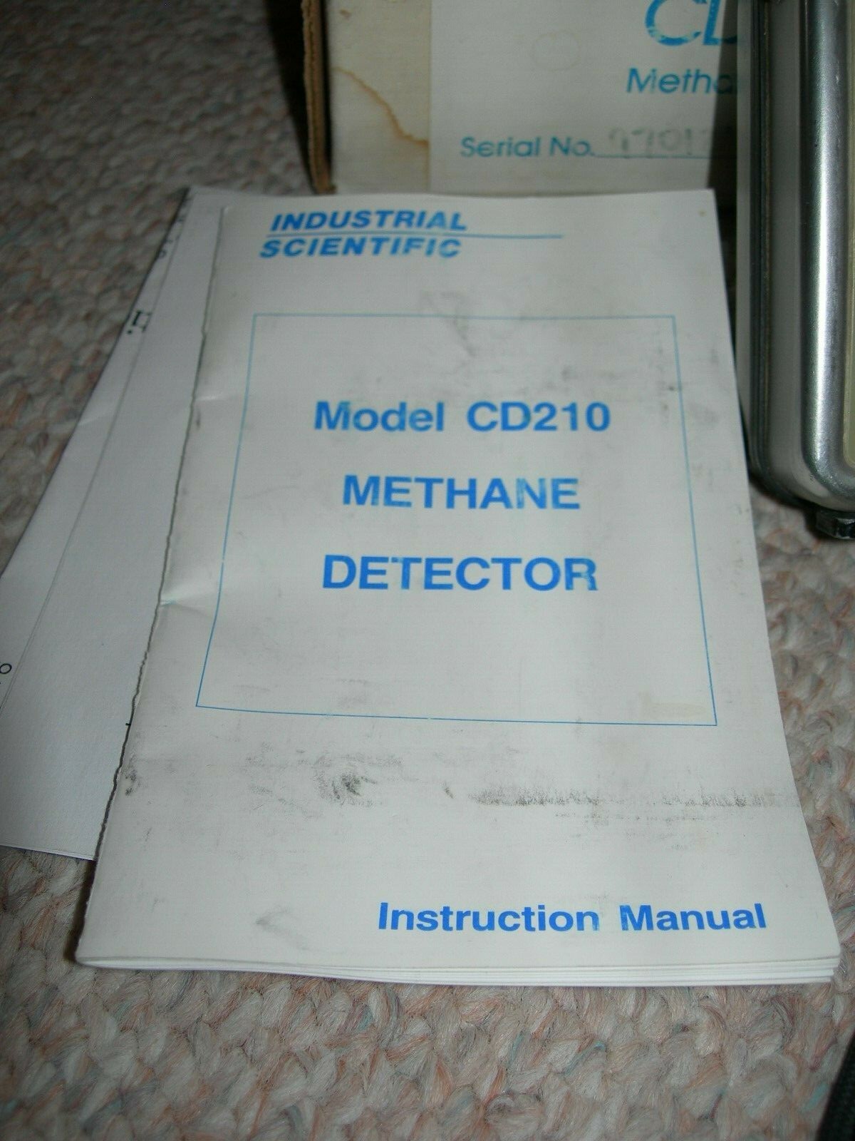 Methanometer Industrial Scientific Corp CD210 in box Instruction manual ...