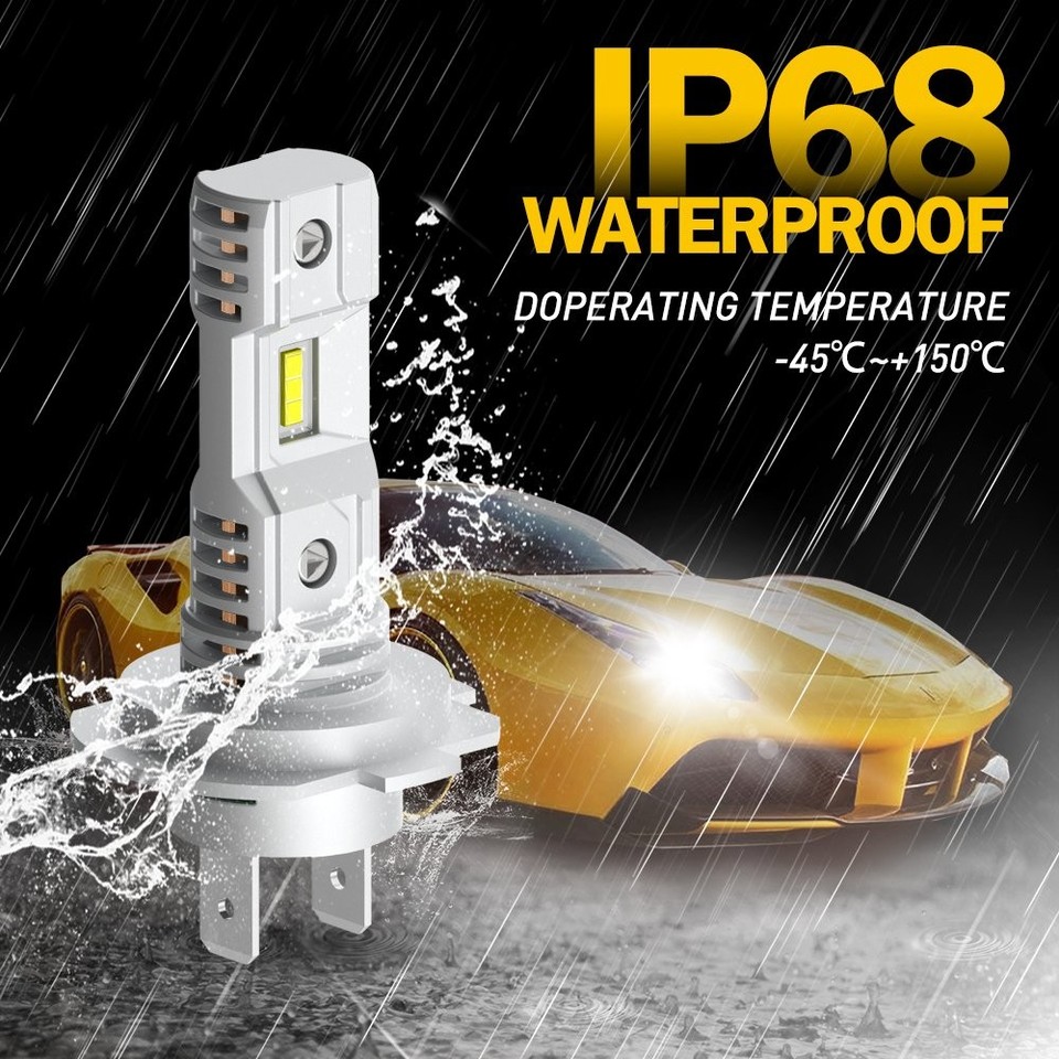 H7 LED Headlight High Beam Low Bulb 6000K White 110W Bright CSP Chip 2 ...