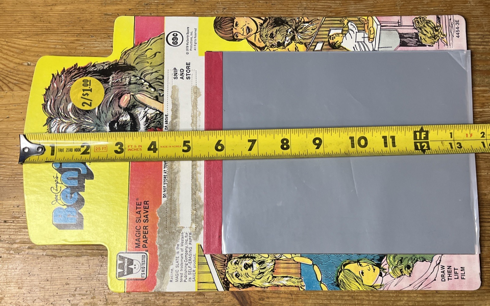 Benji Magic Slate Paper Saver Toy Vintage 1979 Toy Writing Drawing | eBay