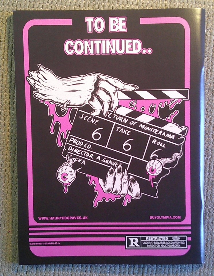 Monsterama #2 graphic horror fanzine spooky clip art Zine. | eBay