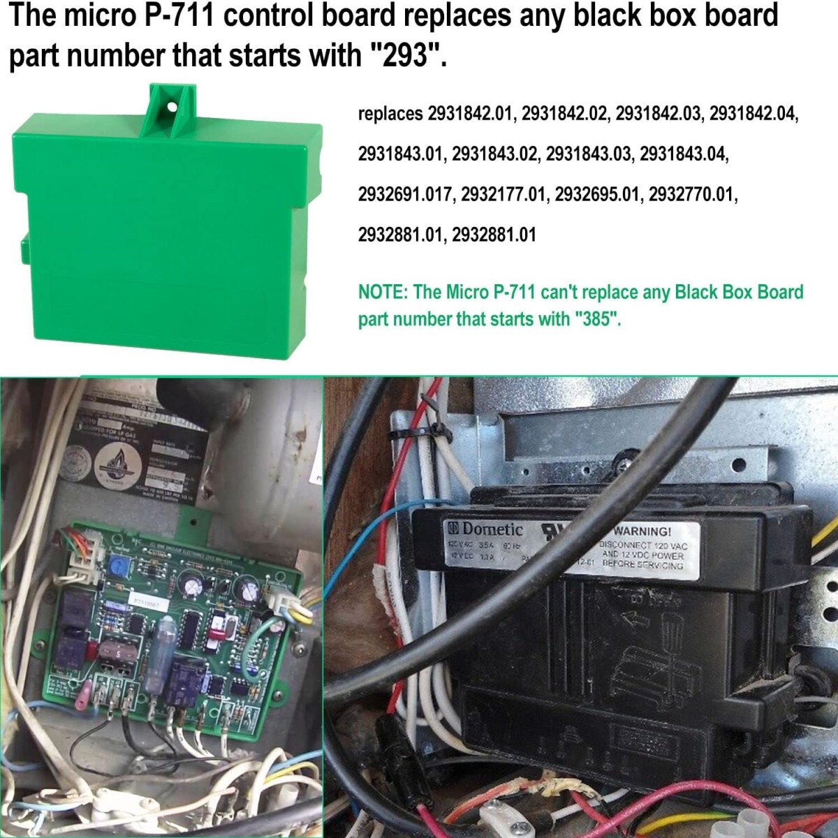 MICRO P-711 Dometic Control Board for Dometic 2-way (AC, gas) 3-way (AC ...