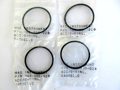 Lot of 4 Mag-Lite Barrel O-Ring 108-000-028 C Cell Flashlights | eBay