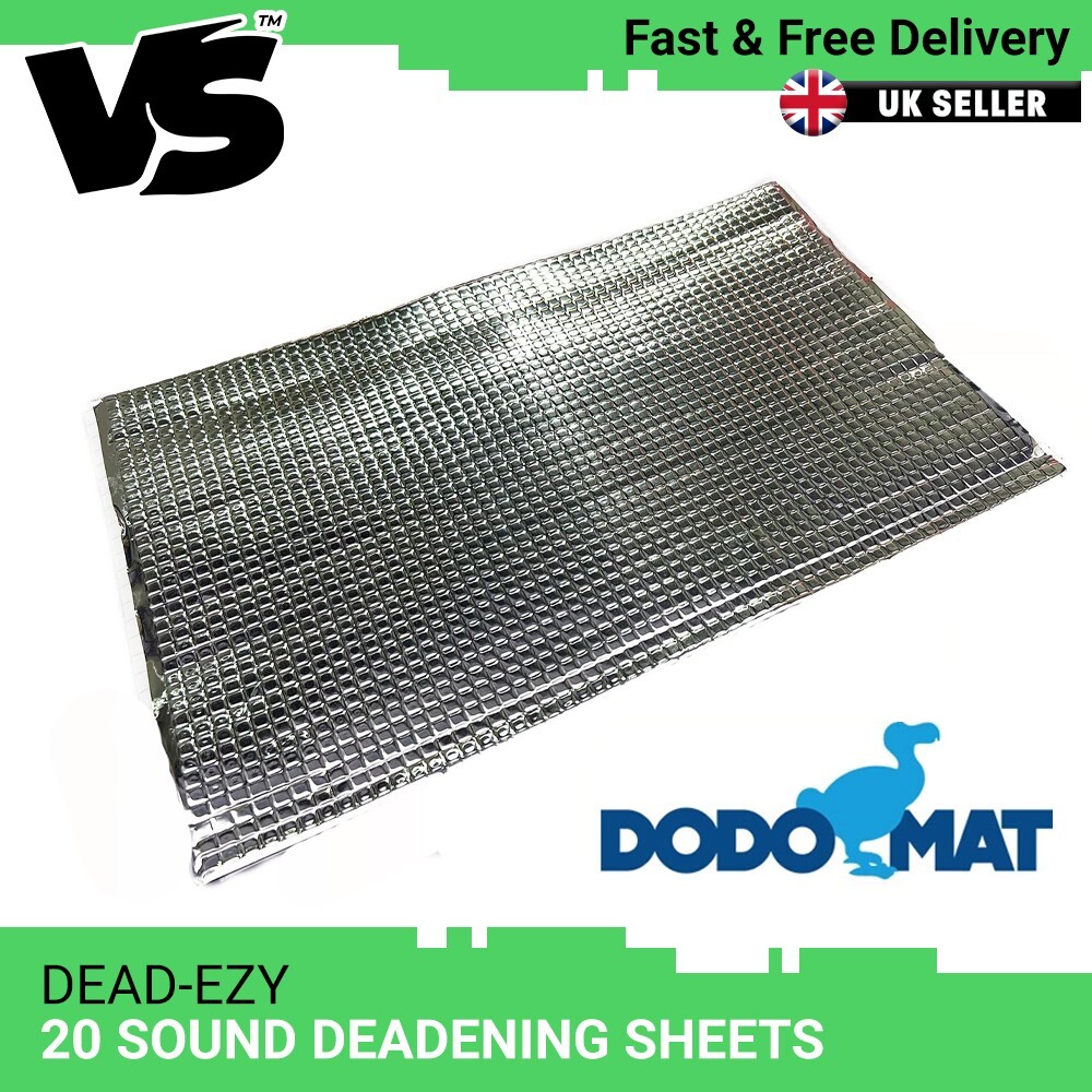 DODO MAT DEAD-EZY SOUND DEADENING INTERIOR VIBRATION PROOFING 20 SHEETS ...