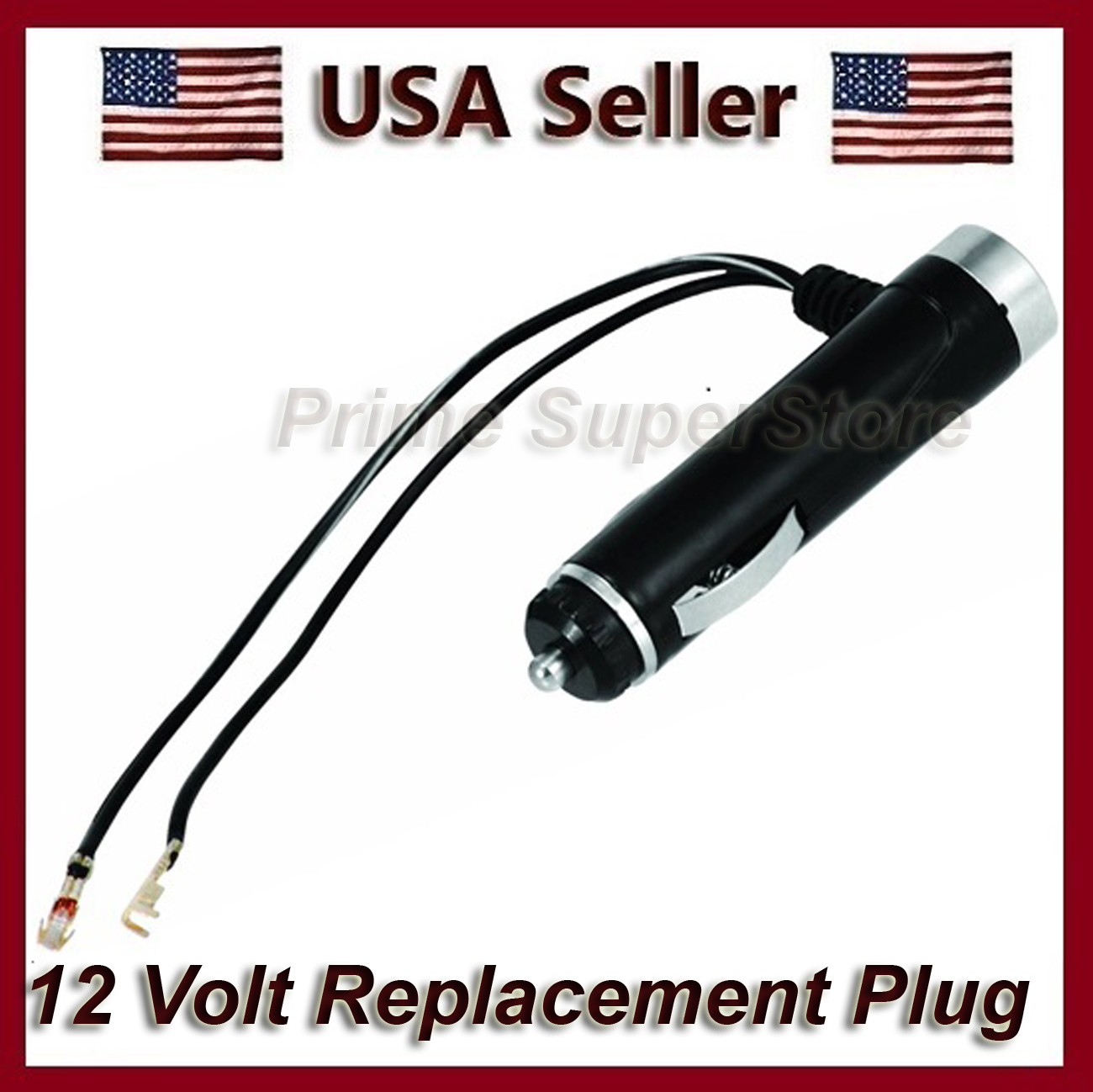 12V FUSED ACCESSORY SOCKET/PLUG CORD 2 LIGHTER OUTLET ADAPTER CAR BOAT ...