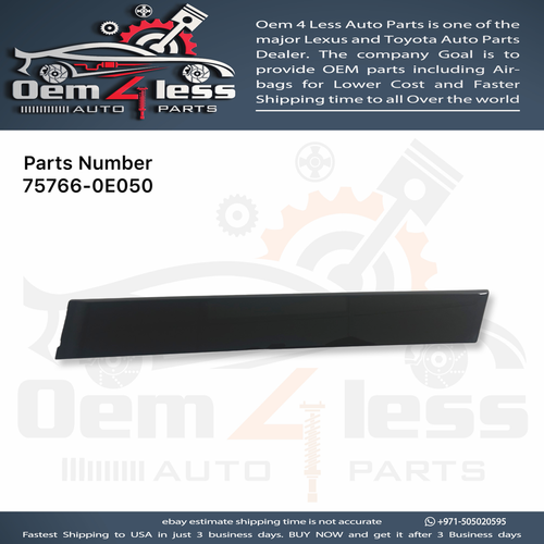 Toyota Highlander Rear Left Door Applique 2020 2021 2022 OEM 75766 ...