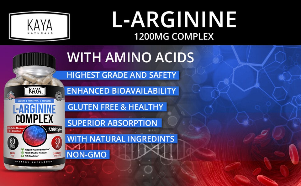L-Arginine 60ct, NO3, Nitric Oxide, Testosterone Booster, Libido, ED ...