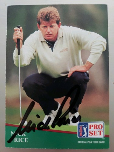 1991 PRO SET NICK PRICE PGA TOUR GOLF CARD AUTO IN PERSON CARD# 96. NOT ...