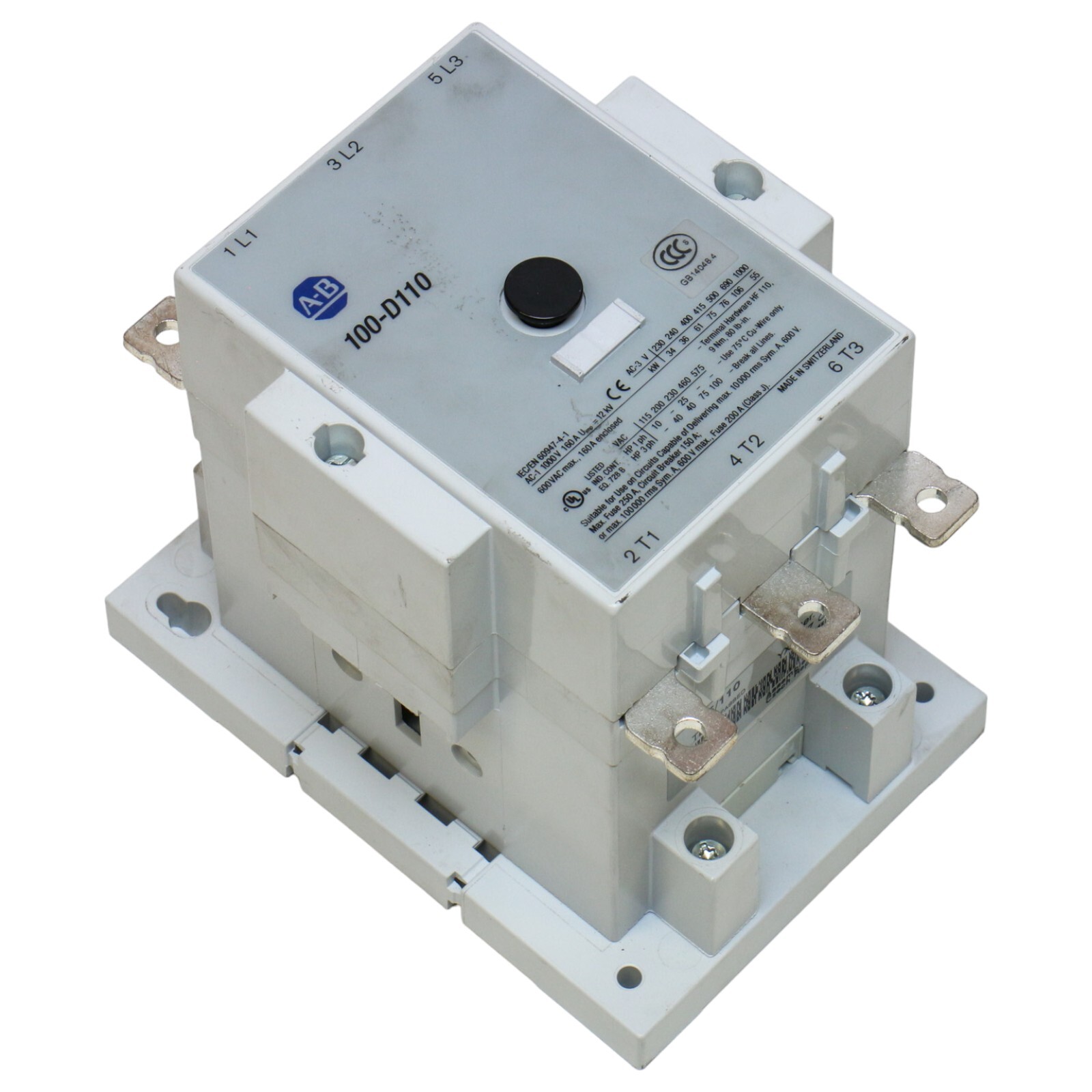 Allen Bradley 100-d110 Contactor Phase 3 160a 1 Year for sale online | eBay