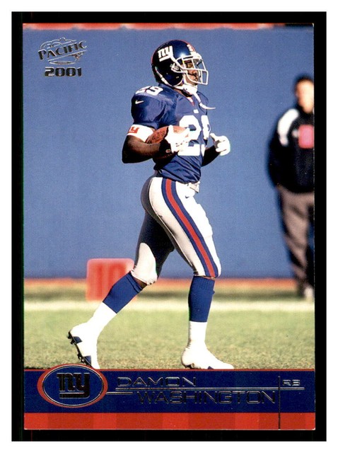 2001 Pacific - #289 Damon Washington (RC) for sale online | eBay