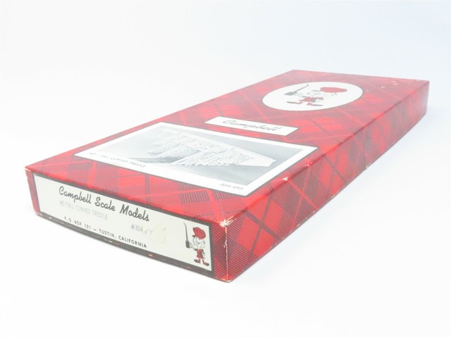 Vintage Campbell Scale Models 304 HO 110' Tall Curved Trestle Kit 304 ...