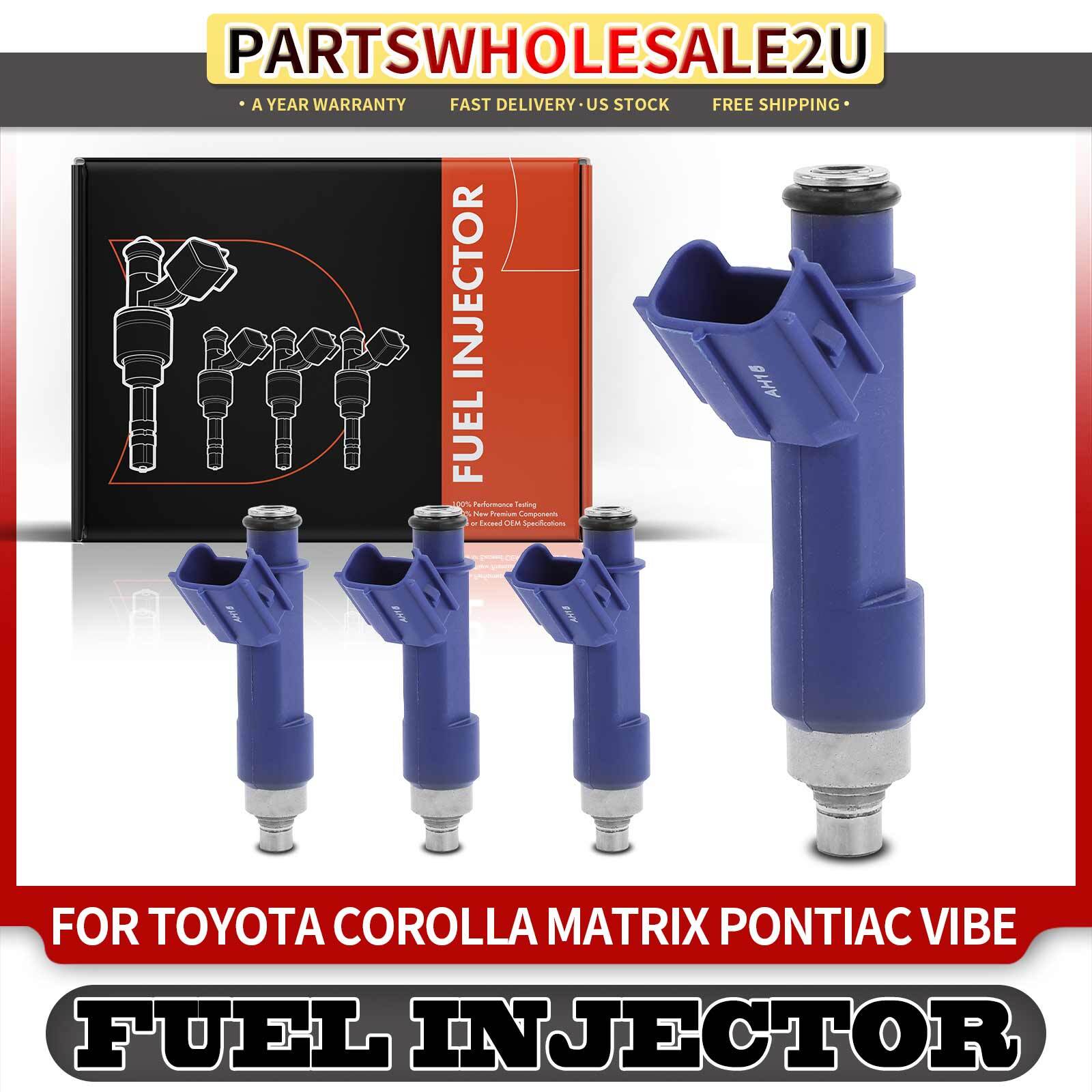 4Pcs Fuel Injector for Toyota Corolla Matrix Pontiac Vibe 2005-2008 L4 ...