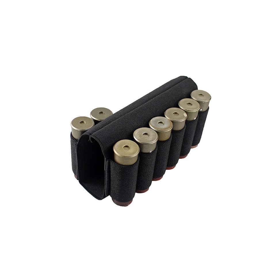 Tactical Molle 8 Rounds 12/20GA Gun Shotgun Buttstock Ammo Shell Holder ...
