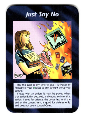 Just Say No Card Unlimited INWO Illuminati New World Order Game | eBay