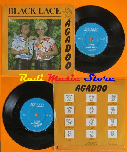 1984 Agadoo Fiddling LP 45 7'' BLACK LACE FLAIR RECORDS FLA 107 cd mc ...