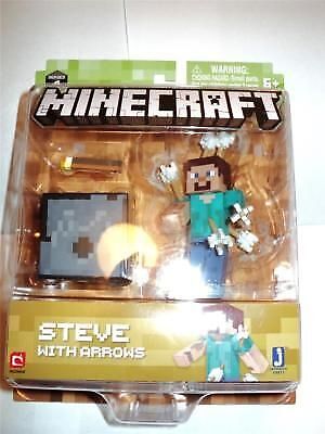 MINECRAFT Series 4 Core Figure & Accessories Steve With Arrows Jazwares ...